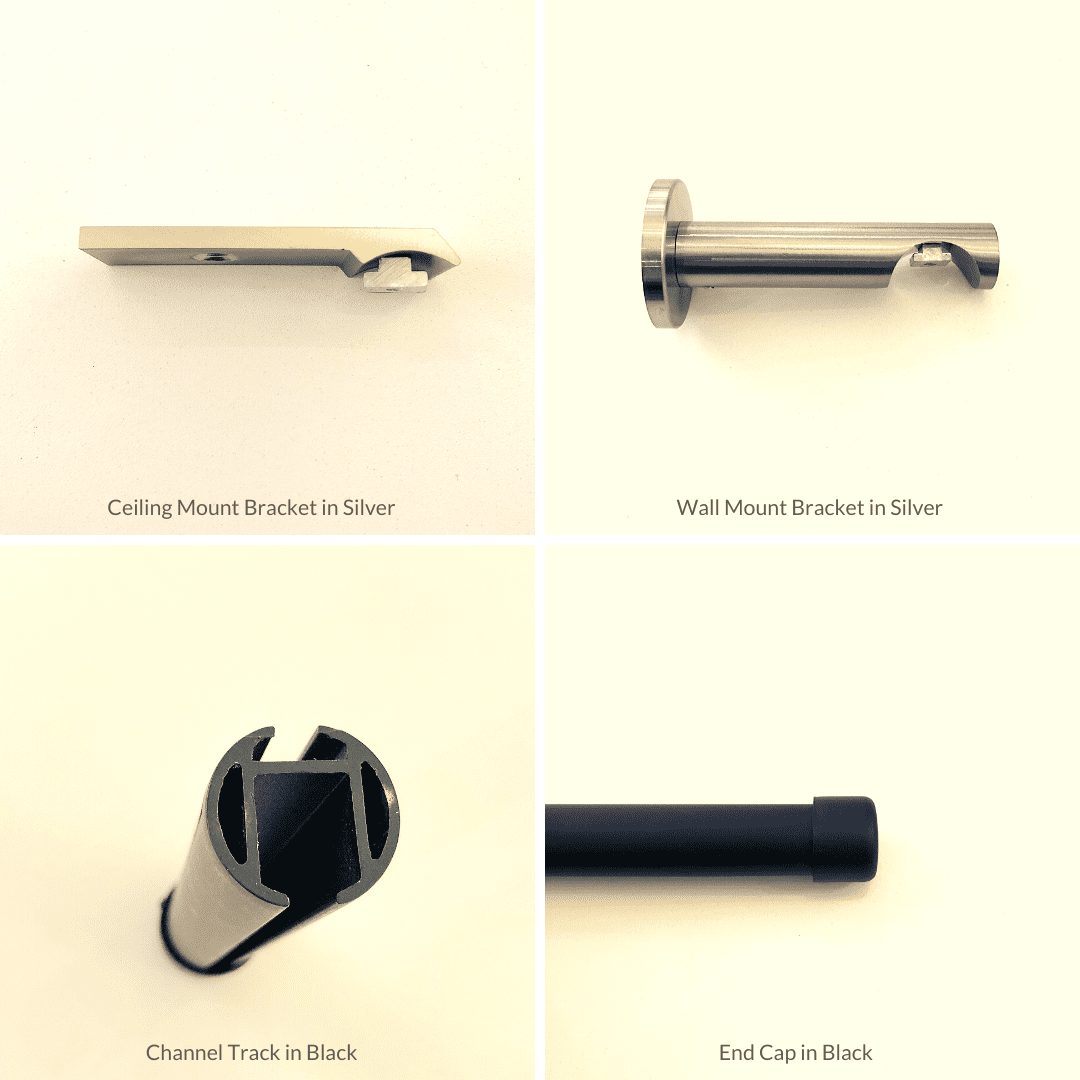 Channel Track Drapery Hardware – Heavy-Duty Wall & Ceiling Mount by Q ...